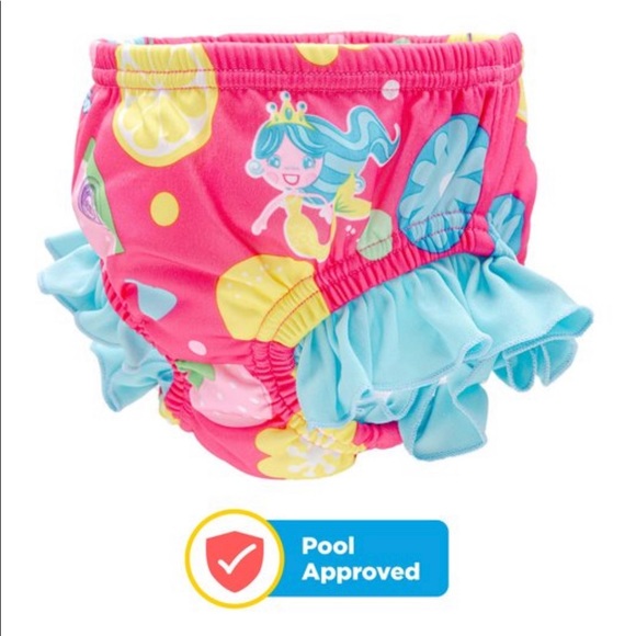 Swimschool | Swim | Girls Swim School Pink Mermaid Reusable Swim ...